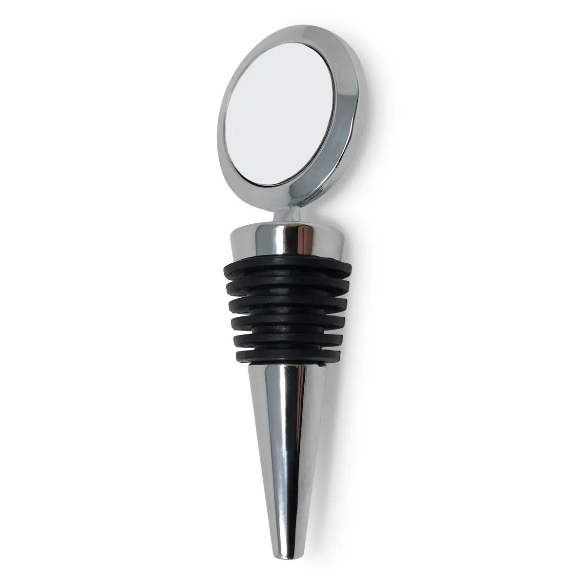 Metal Wine Bottle Stopper w/Insert - Round UK 2026