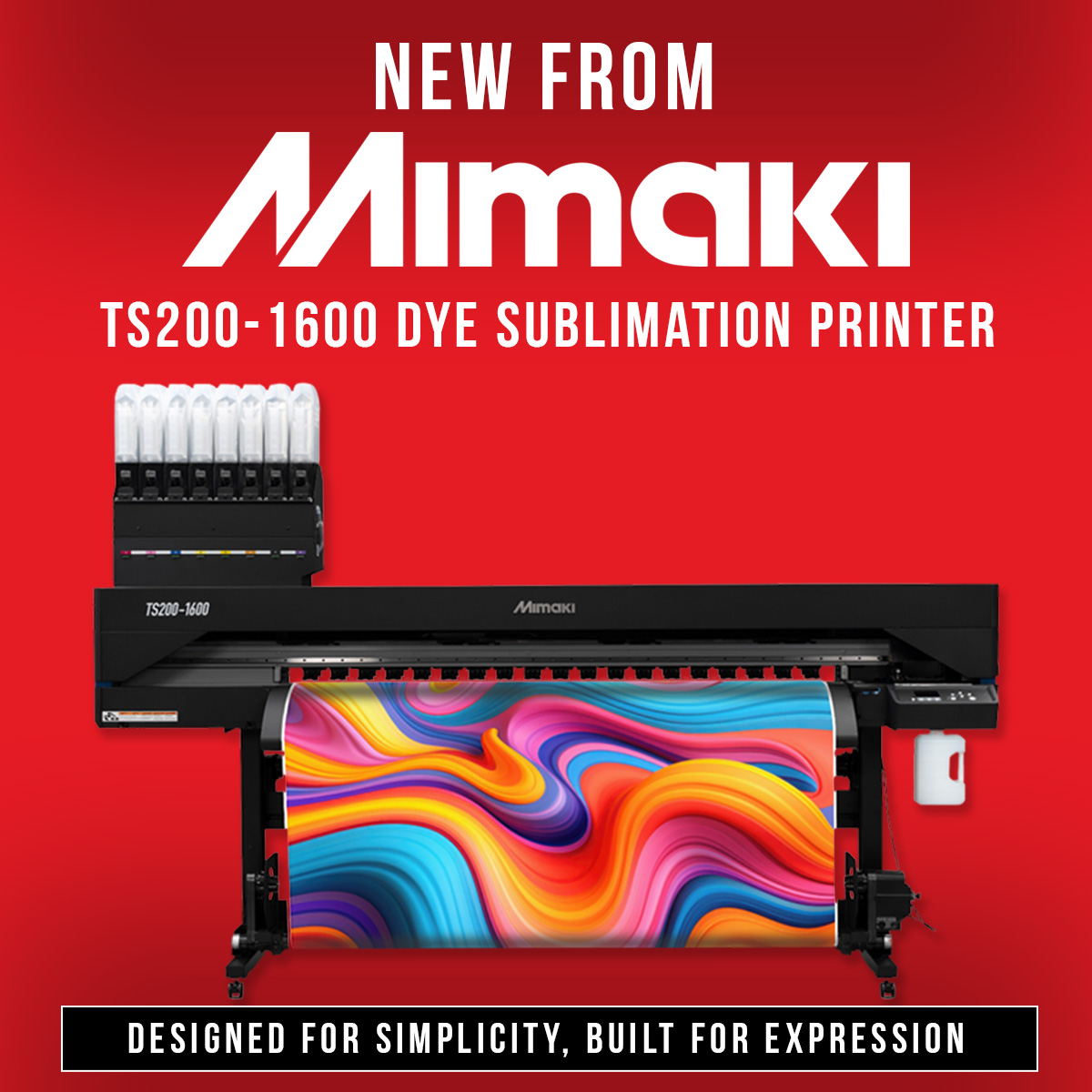 Introducing The New Mimaki TS200-1600 Dye Sublimation Printer
