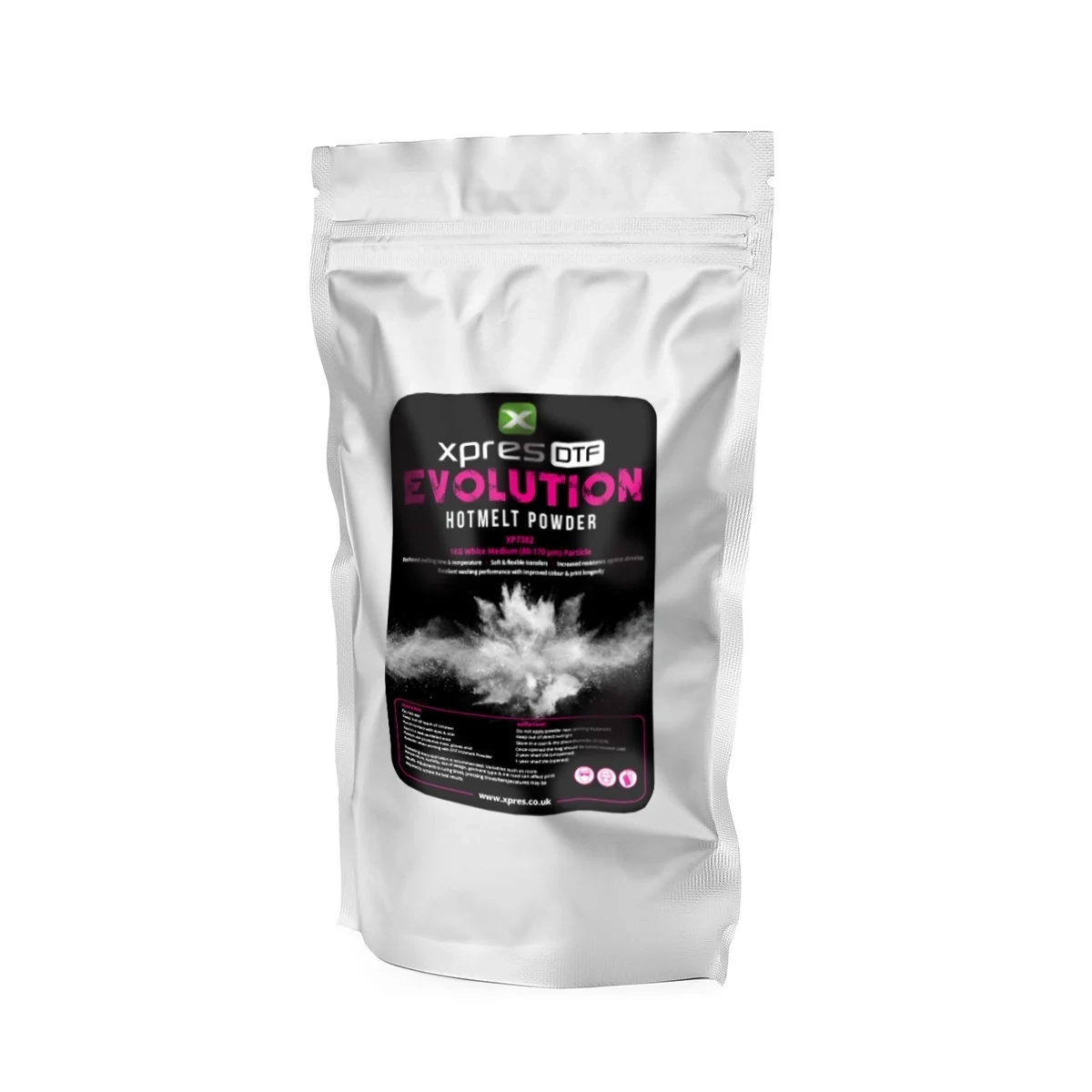 Xpres DTF Evolution Adhesive Hotmelt Powder White 1kg UK 2024