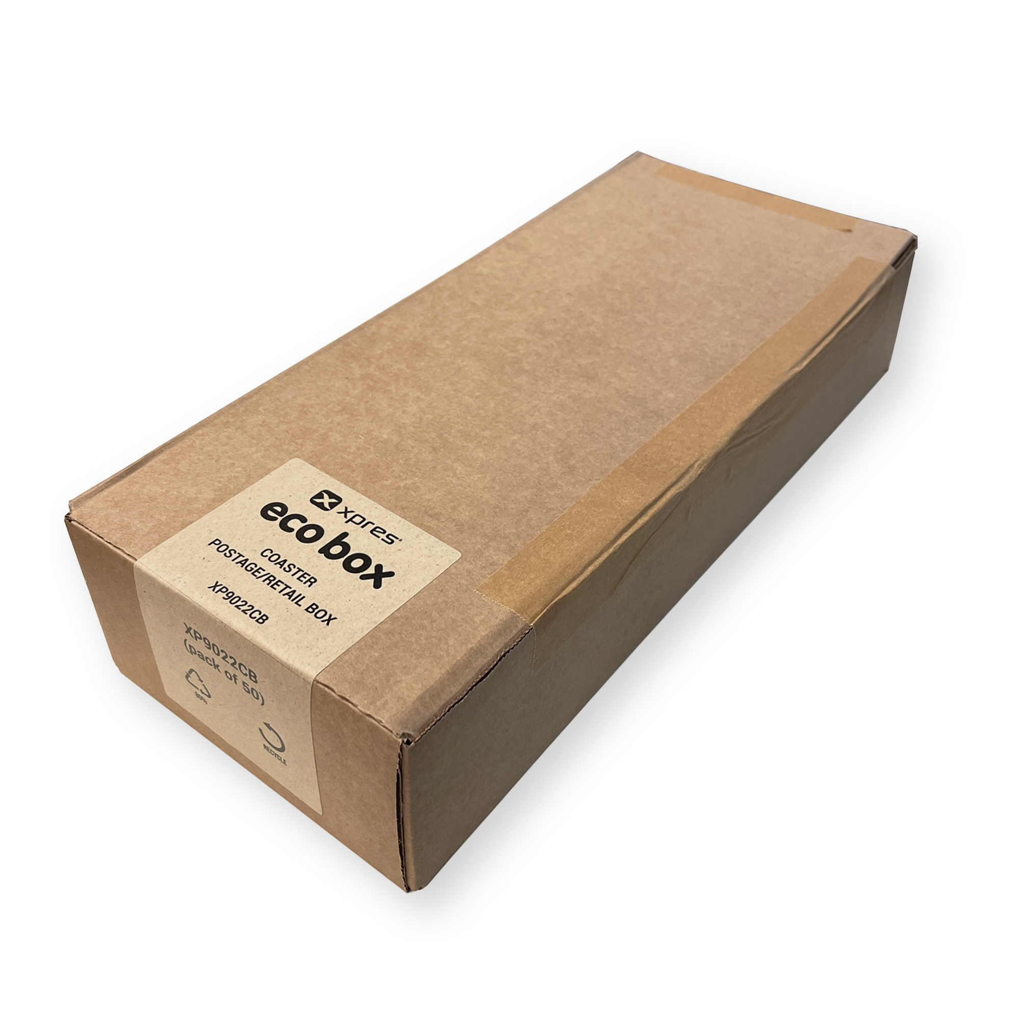 Eco Box - Coaster Postage - Retail Box (Pack of 50) UK 2025