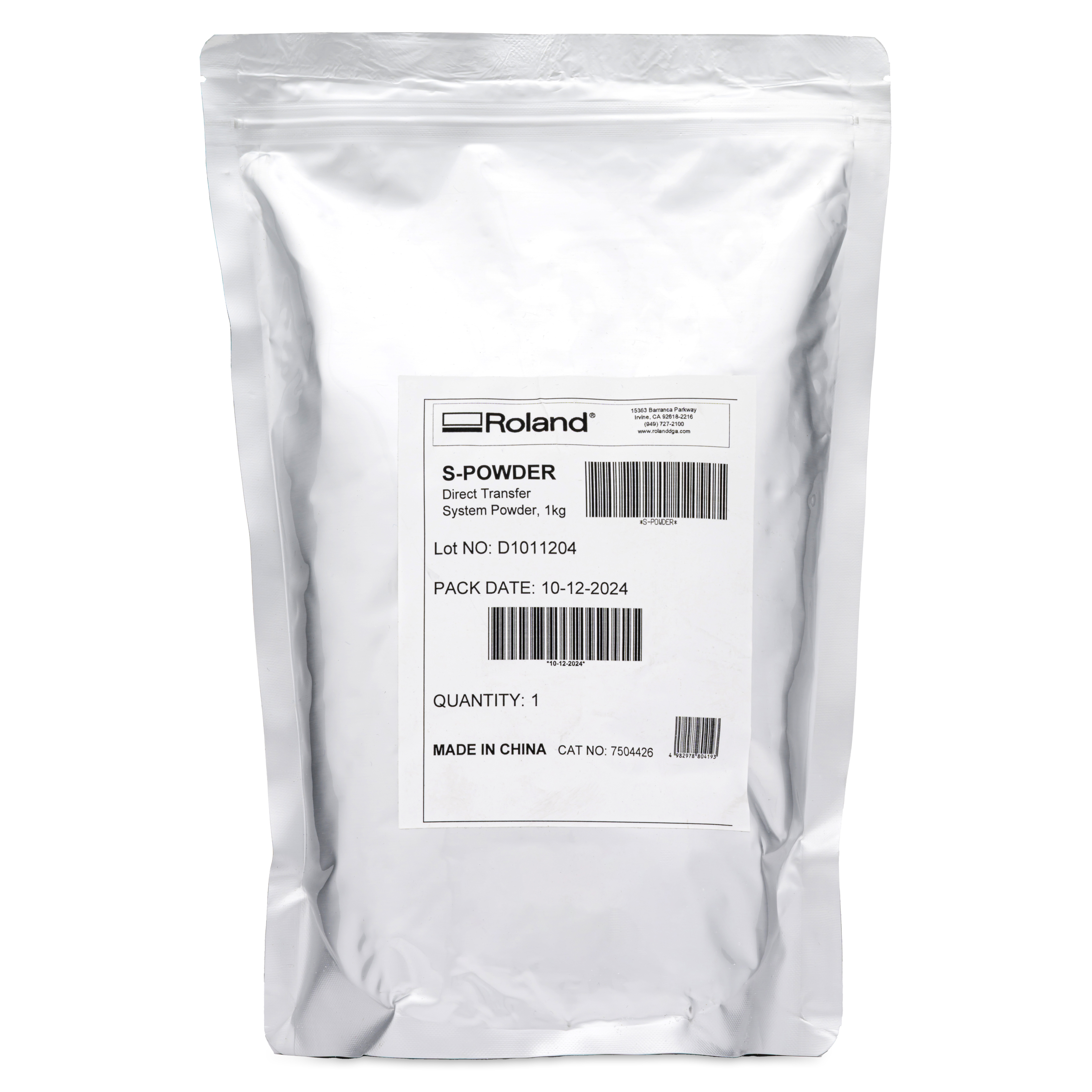 Roland DTF White Powder 1kg UK 2025