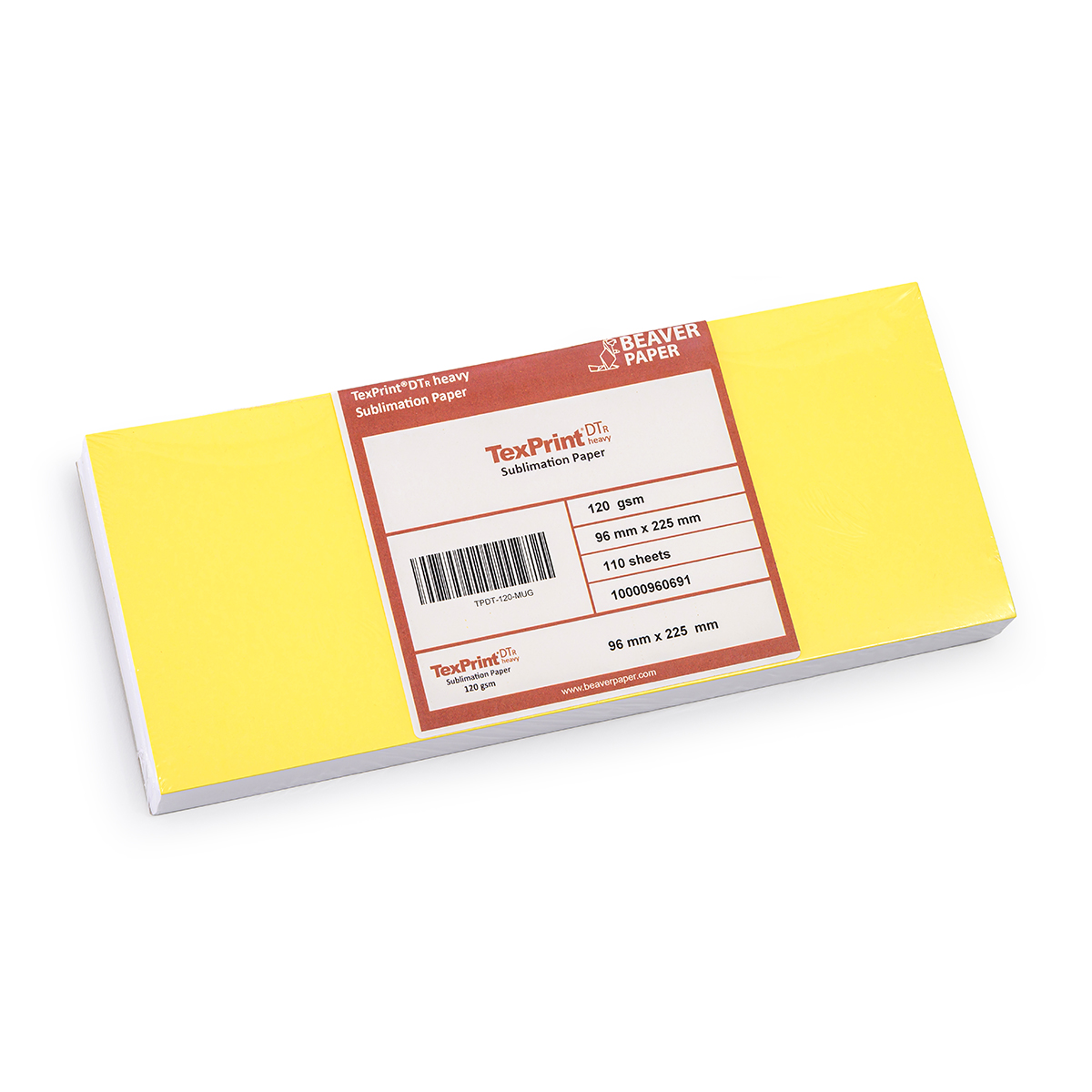 Beaver TexPrint-R Mug sheets pack 110 96 x 225mm UK 2026